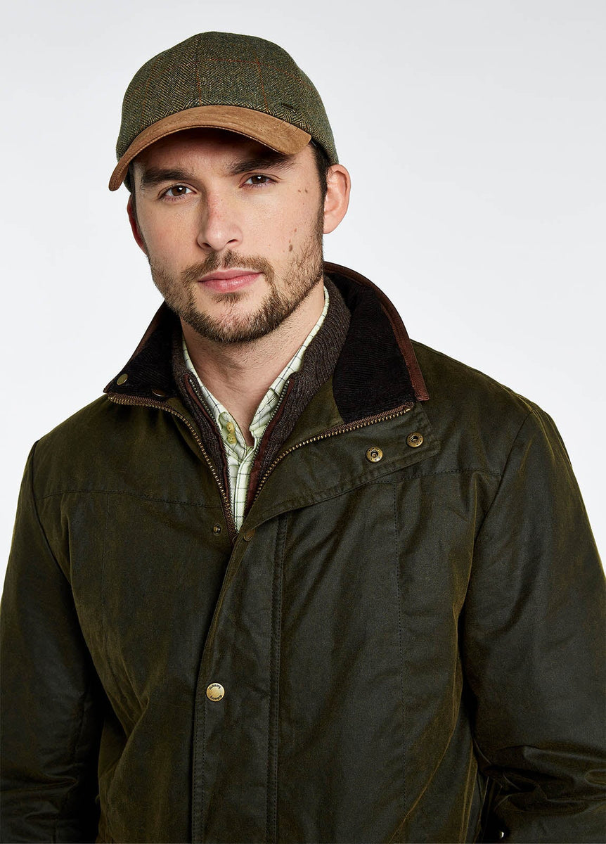 Chalkhill Wax Oilskin Jacket, olivengrøn med Primaloft vattering – Godsejeren.dk
