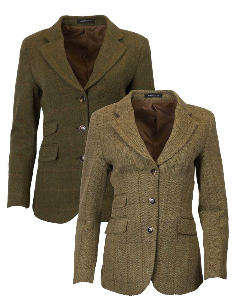 Mayland ladies hacking jacket, tweed, mørk grøn – Godsejeren.dk