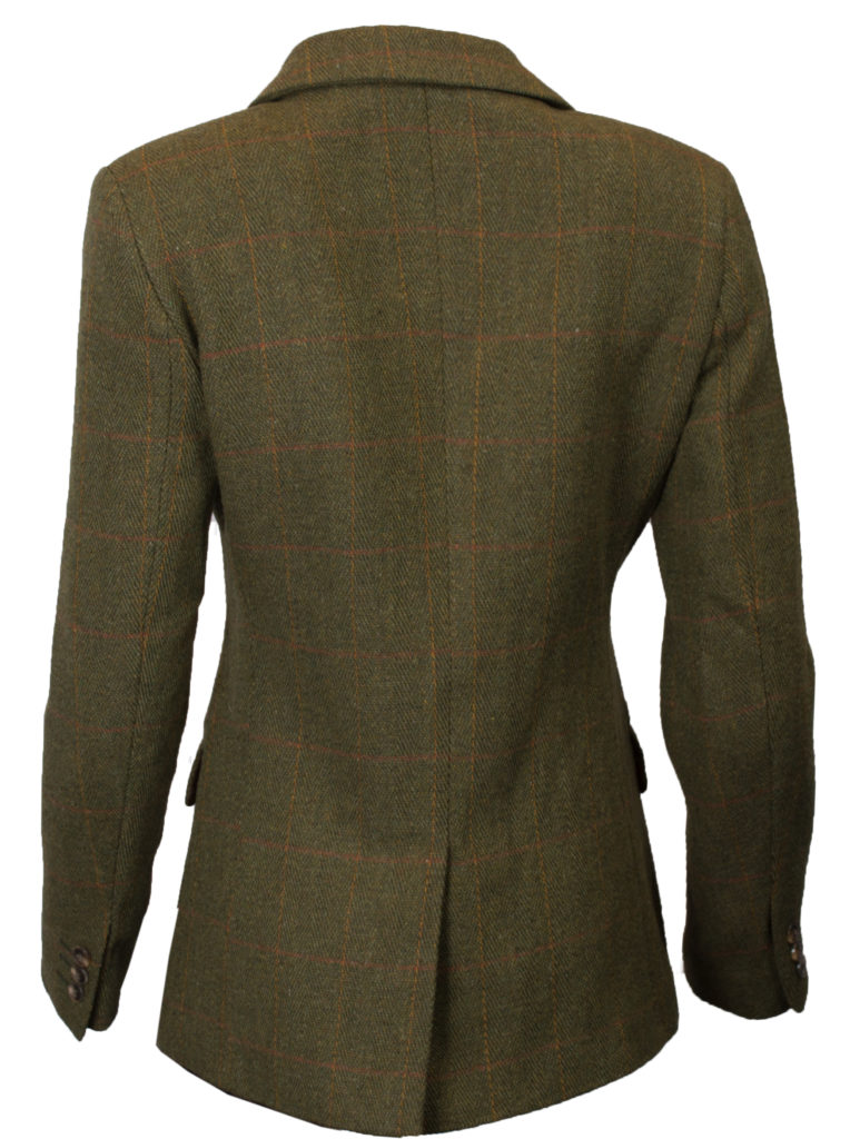 Mayland ladies hacking jacket, tweed, mørk grøn – Godsejeren.dk